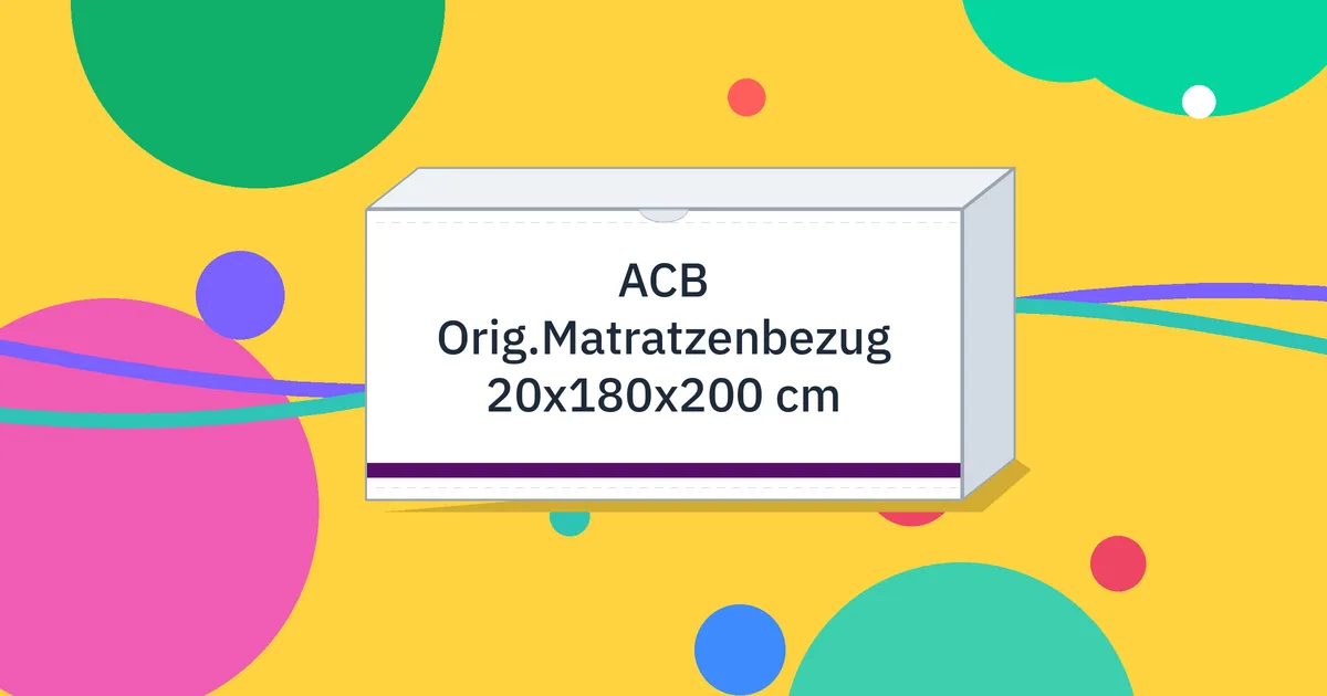 Symbolbild: Packung mit der Aufschrift ACB Orig.Matratzenbezug 20x180x200 cm (PZN 08924583) – Verfügbarkeit und Bezug in Apotheken in Frankfurt am Main