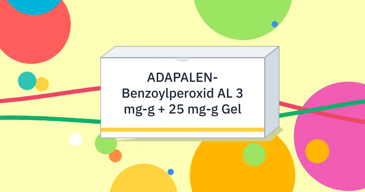 Symbolbild: Packung mit der Aufschrift ADAPALEN-Benzoylperoxid AL 3 mg-g + 25 mg-g Gel (PZN 19752760) – Verfügbarkeit und Bezug in Apotheken in Frankfurt am Main