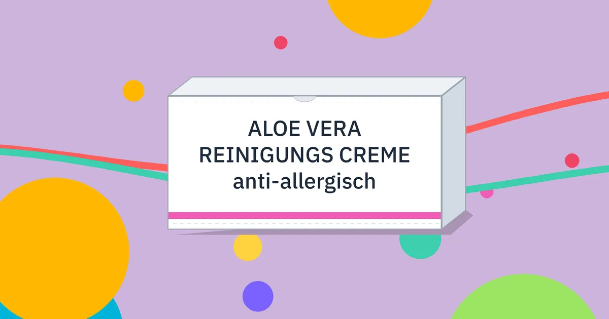 Symbolbild: Packung mit der Aufschrift ALOE VERA REINIGUNGS CREME anti-allergisch (PZN 09901928) – Verfügbarkeit und Bezug in Apotheken in Frankfurt am Main