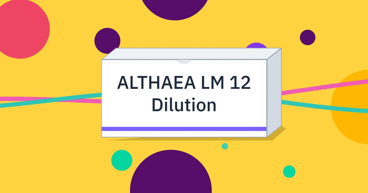 Symbolbild: Packung mit der Aufschrift ALTHAEA LM 12 Dilution (PZN 13315260) – Verfügbarkeit und Bezug in Apotheken in Frankfurt am Main
