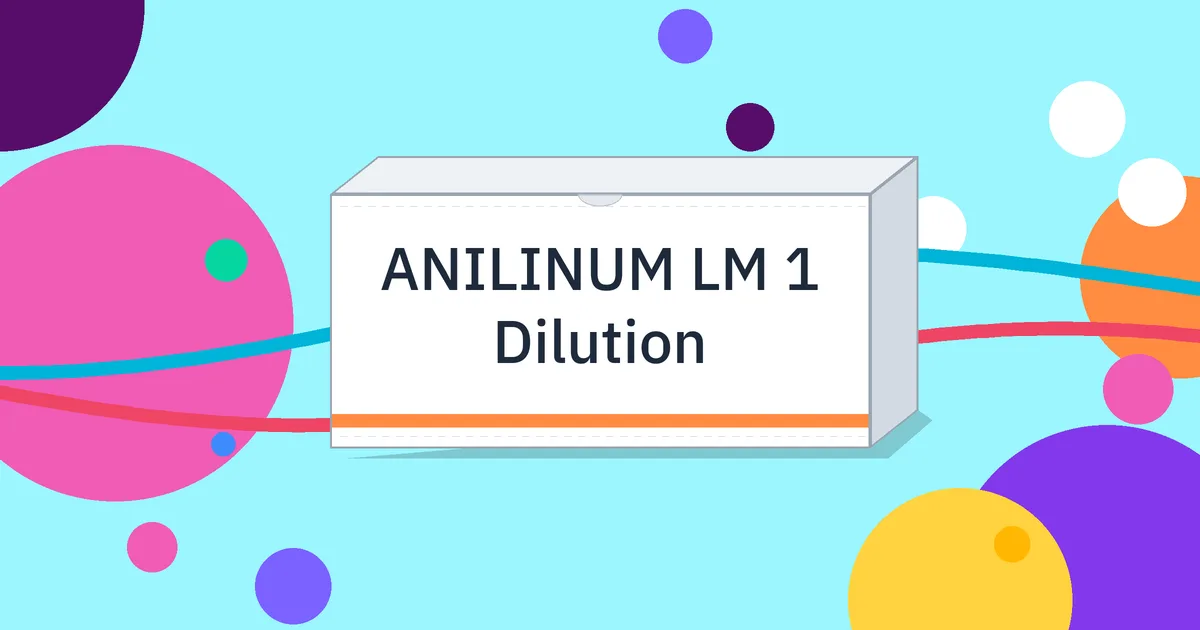 Symbolbild: Packung mit der Aufschrift ANILINUM LM 1 Dilution (PZN 12762258) – Verfügbarkeit und Bezug in Apotheken in Frankfurt am Main