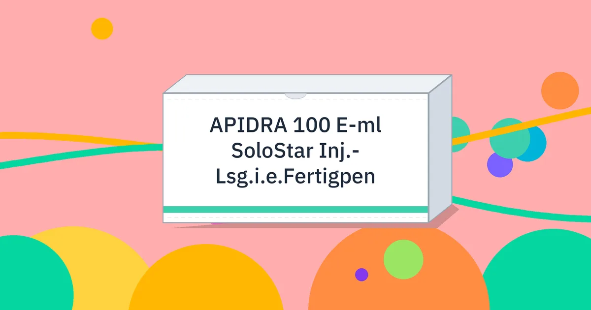 Symbolbild: Packung mit der Aufschrift APIDRA 100 E-ml SoloStar Inj.-Lsg.i.e.Fertigpen (PZN 06945859) – Verfügbarkeit und Bezug in Apotheken in Frankfurt am Main