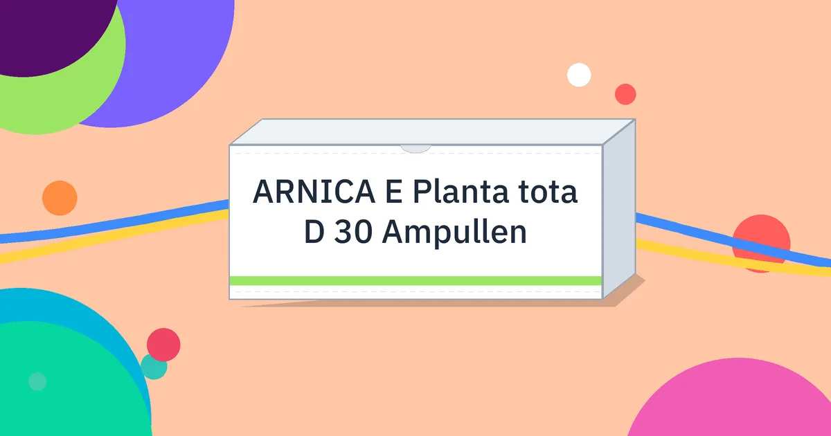 Symbolbild: Packung mit der Aufschrift ARNICA E Planta tota D 30 Ampullen (PZN 02832667) – Verfügbarkeit und Bezug in Apotheken in Frankfurt am Main