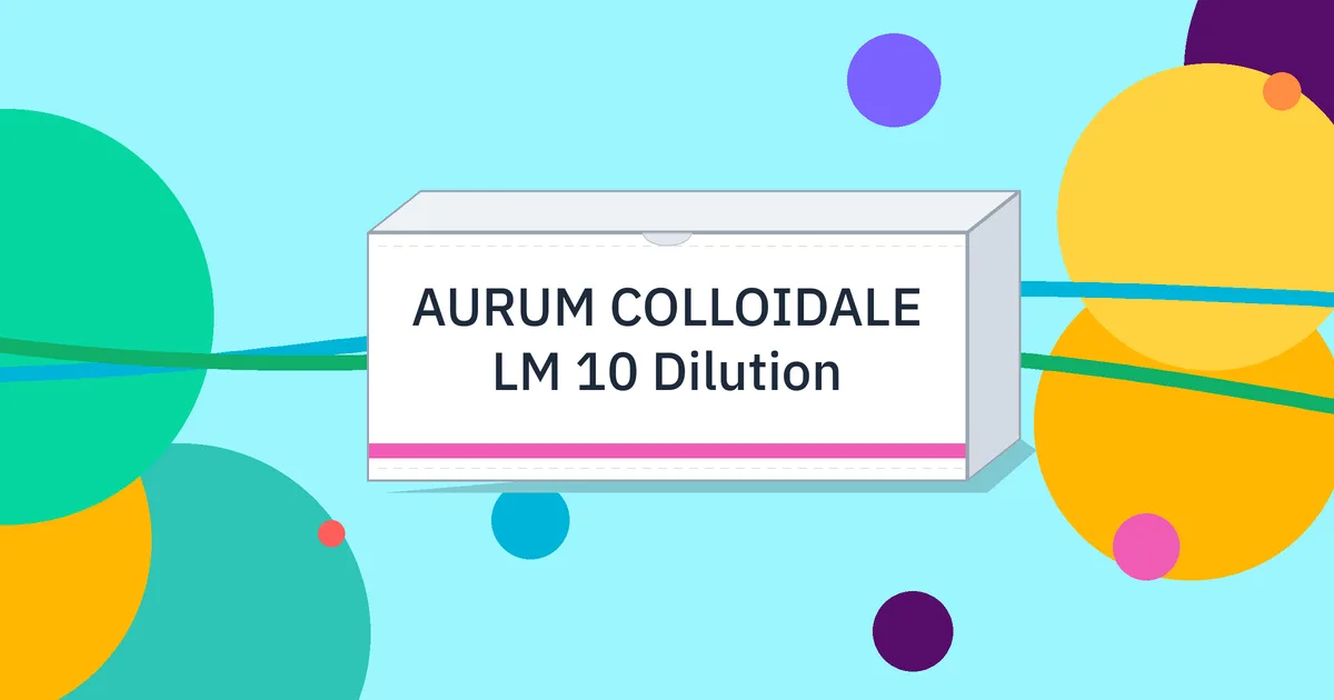 Symbolbild: Packung mit der Aufschrift AURUM COLLOIDALE LM 10 Dilution (PZN 12784194) – Verfügbarkeit und Bezug in Apotheken in Frankfurt am Main