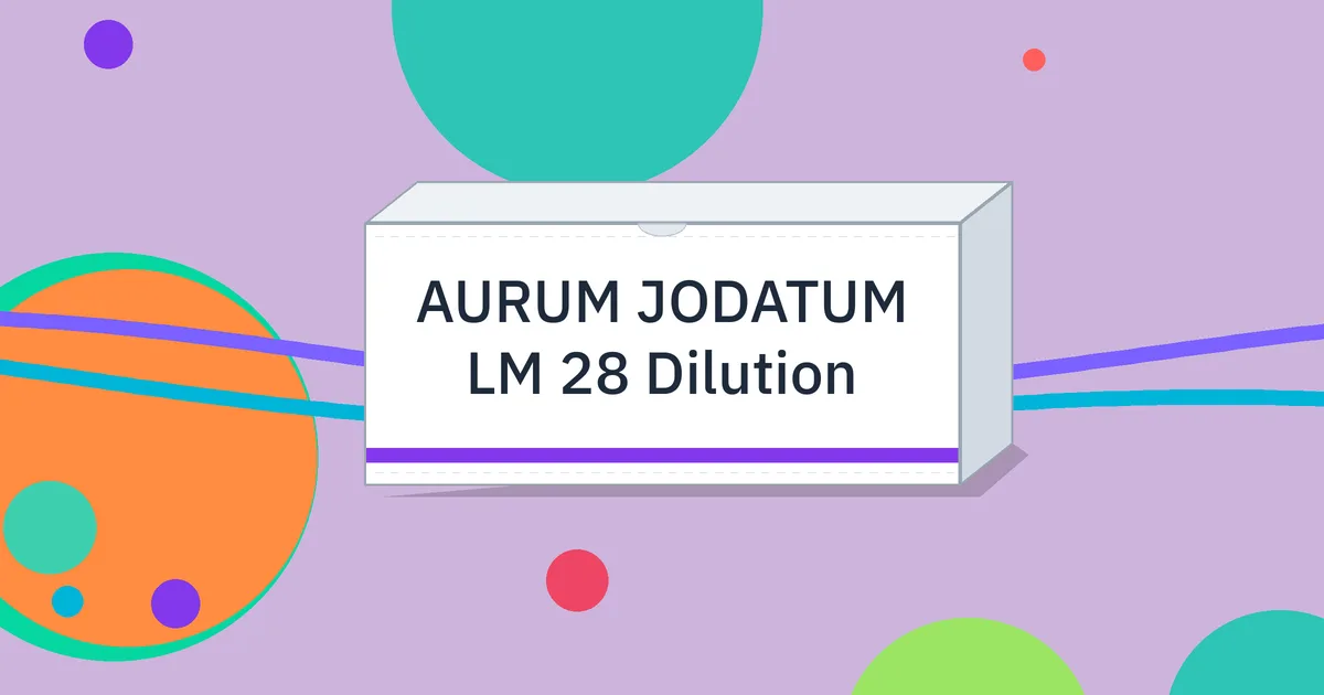 Symbolbild: Packung mit der Aufschrift AURUM JODATUM LM 28 Dilution (PZN 12784834) – Verfügbarkeit und Bezug in Apotheken in Frankfurt am Main