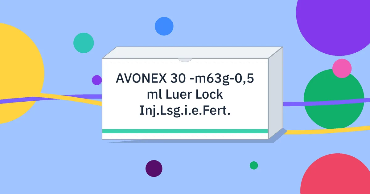 Symbolbild: Packung mit der Aufschrift AVONEX 30 -m63g-0,5 ml Luer Lock Inj.Lsg.i.e.Fert. (PZN 10532815) – Verfügbarkeit und Bezug in Apotheken in Frankfurt am Main