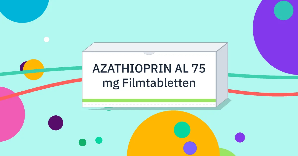 Symbolbild: Packung mit der Aufschrift AZATHIOPRIN AL 75 mg Filmtabletten (PZN 16654637) – Verfügbarkeit und Bezug in Apotheken in Frankfurt am Main