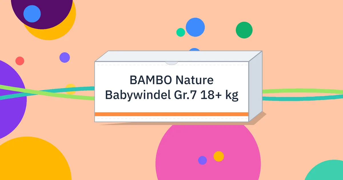 Symbolbild: Packung mit der Aufschrift BAMBO Nature Babywindel Gr.7 18+ kg (PZN 19509947) – Verfügbarkeit und Bezug in Apotheken in Frankfurt am Main