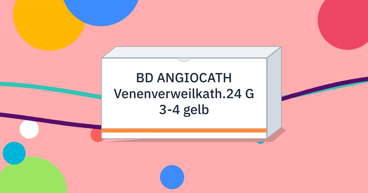 Symbolbild: Packung mit der Aufschrift BD ANGIOCATH Venenverweilkath.24 G 3-4 gelb (PZN 04083282) – Verfügbarkeit und Bezug in Apotheken in Frankfurt am Main