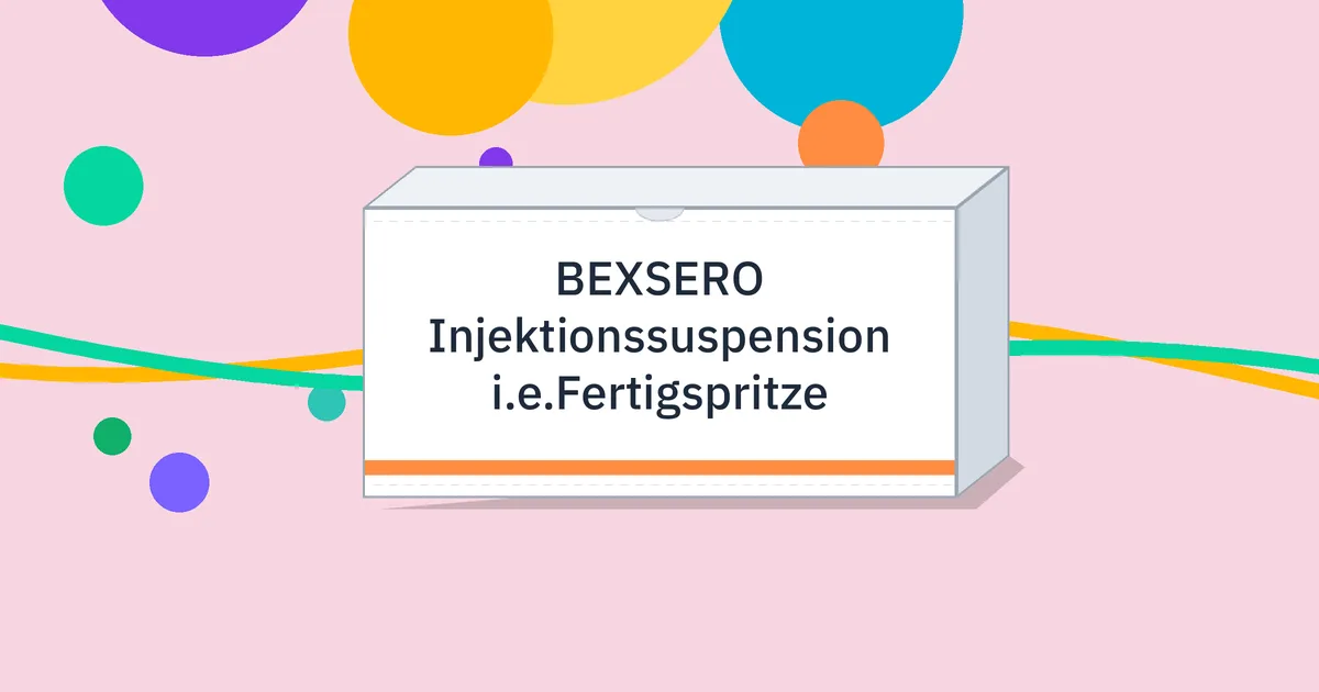Symbolbild: Packung mit der Aufschrift BEXSERO Injektionssuspension i.e.Fertigspritze (PZN 09461122) – Verfügbarkeit und Bezug in Apotheken in Frankfurt am Main