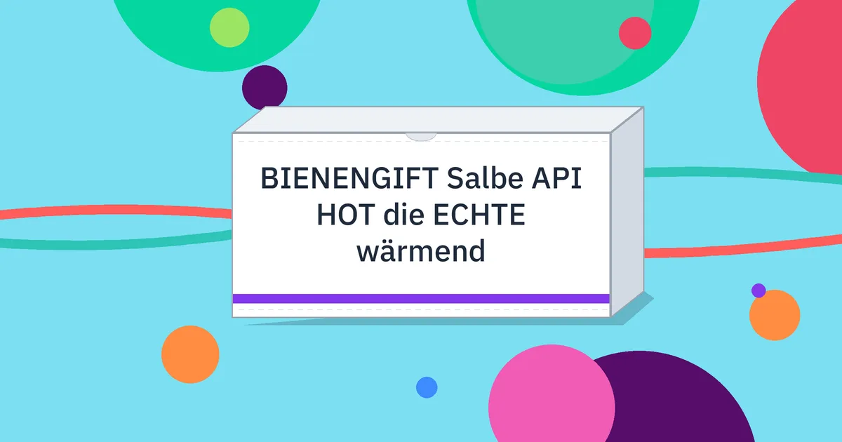 Symbolbild: Packung mit der Aufschrift BIENENGIFT Salbe API HOT die ECHTE wärmend (PZN 18830765) – Verfügbarkeit und Bezug in Apotheken in Frankfurt am Main