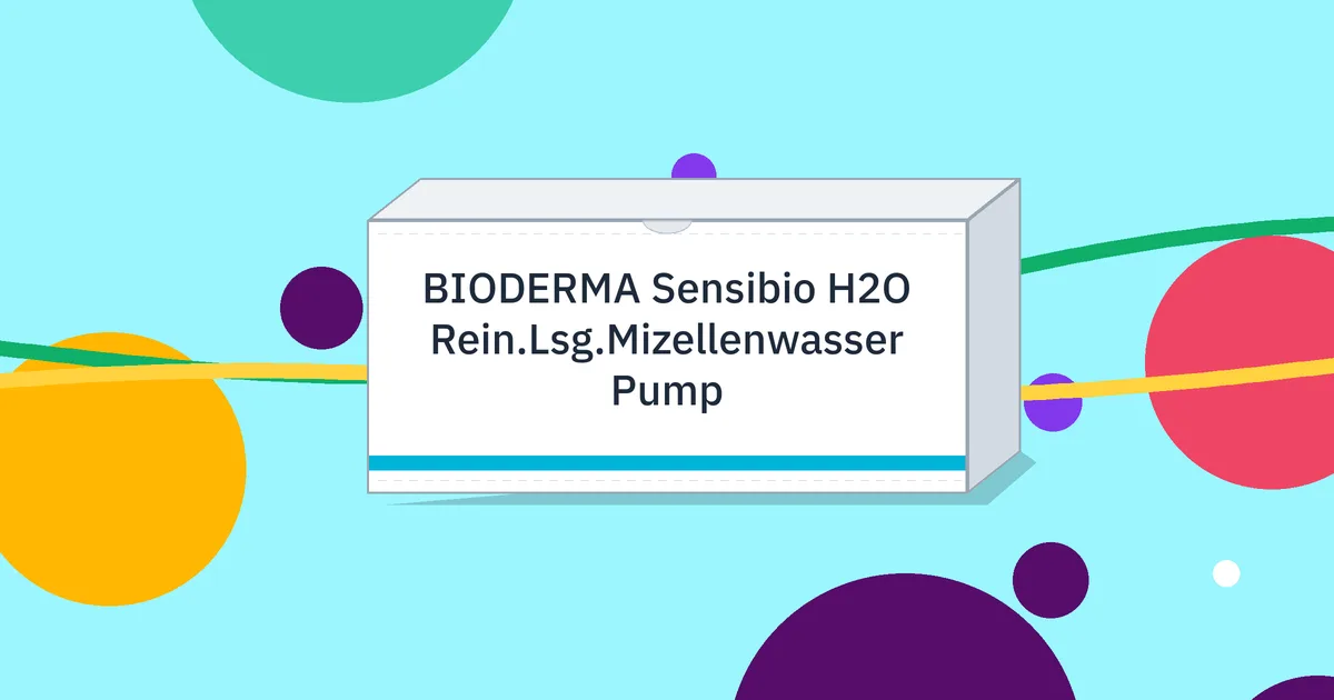 Symbolbild: Packung mit der Aufschrift BIODERMA Sensibio H2O Rein.Lsg.Mizellenwasser Pump (PZN 09913073) – Verfügbarkeit und Bezug in Apotheken in Frankfurt am Main