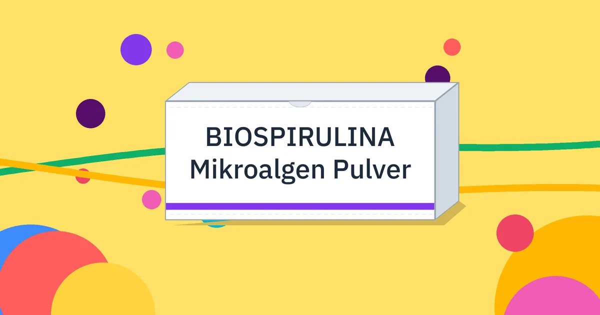 Symbolbild: Packung mit der Aufschrift BIOSPIRULINA Mikroalgen Pulver (PZN 02898123) – Verfügbarkeit und Bezug in Apotheken in Frankfurt am Main
