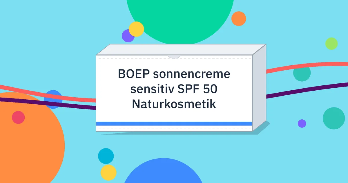 Symbolbild: Packung mit der Aufschrift BOEP sonnencreme sensitiv SPF 50 Naturkosmetik (PZN 18086108) – Verfügbarkeit und Bezug in Apotheken in Frankfurt am Main