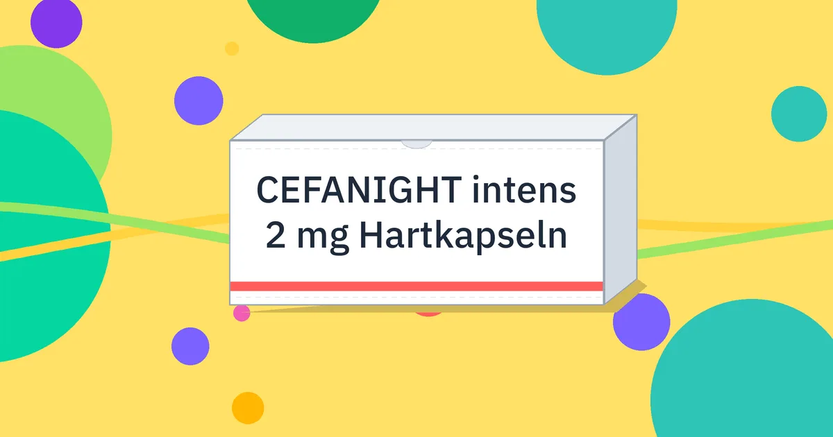 Symbolbild: Packung mit der Aufschrift CEFANIGHT intens 2 mg Hartkapseln (PZN 16956485) – Verfügbarkeit und Bezug in Apotheken in Frankfurt am Main