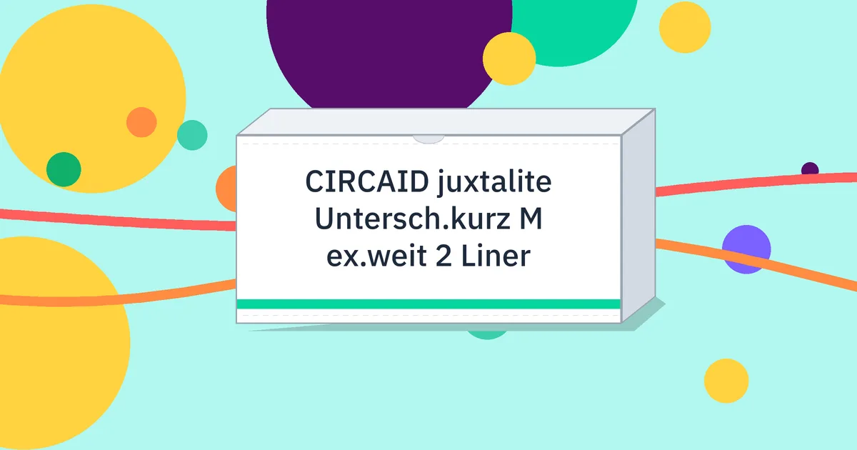 Symbolbild: Packung mit der Aufschrift CIRCAID juxtalite Untersch.kurz M ex.weit 2 Liner (PZN 17939135) – Verfügbarkeit und Bezug in Apotheken in Frankfurt am Main