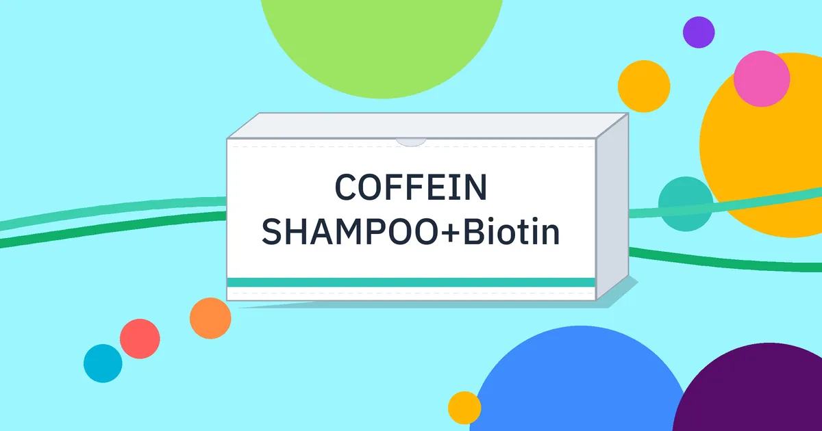 Symbolbild: Packung mit der Aufschrift COFFEIN SHAMPOO+Biotin (PZN 06582144) – Verfügbarkeit und Bezug in Apotheken in Frankfurt am Main
