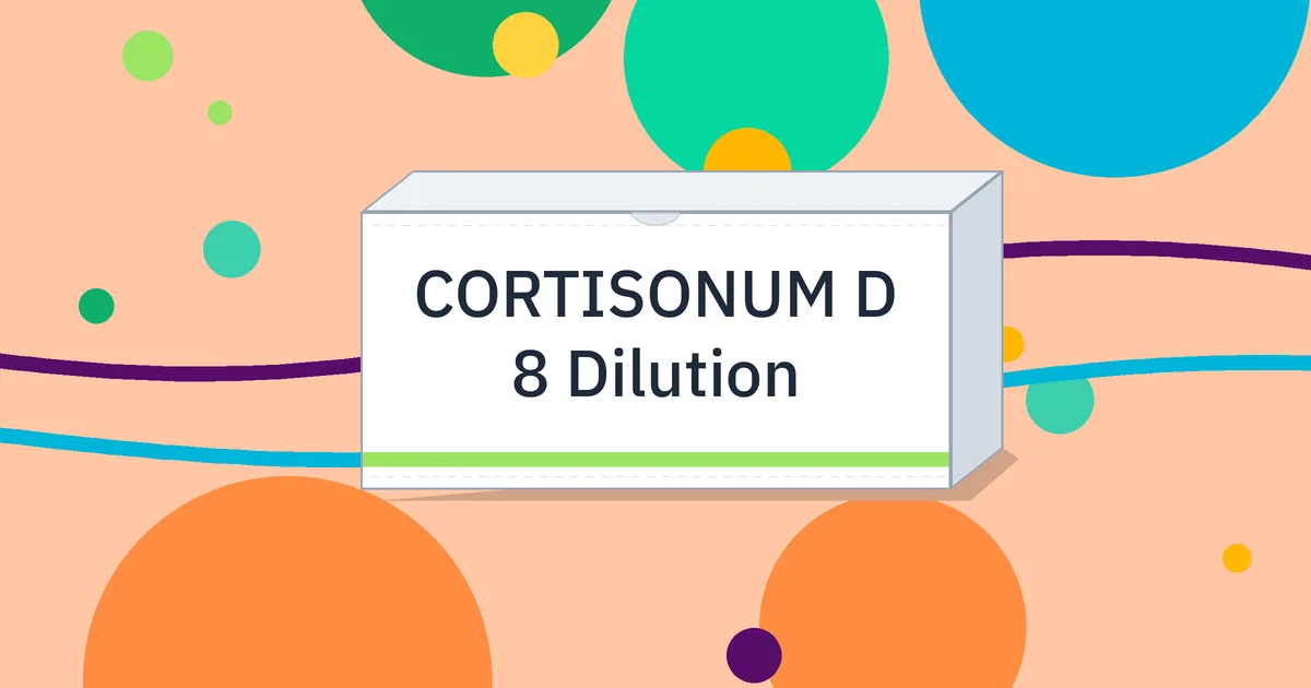 Symbolbild: Packung mit der Aufschrift CORTISONUM D 8 Dilution (PZN 07165833) – Verfügbarkeit und Bezug in Apotheken in Frankfurt am Main