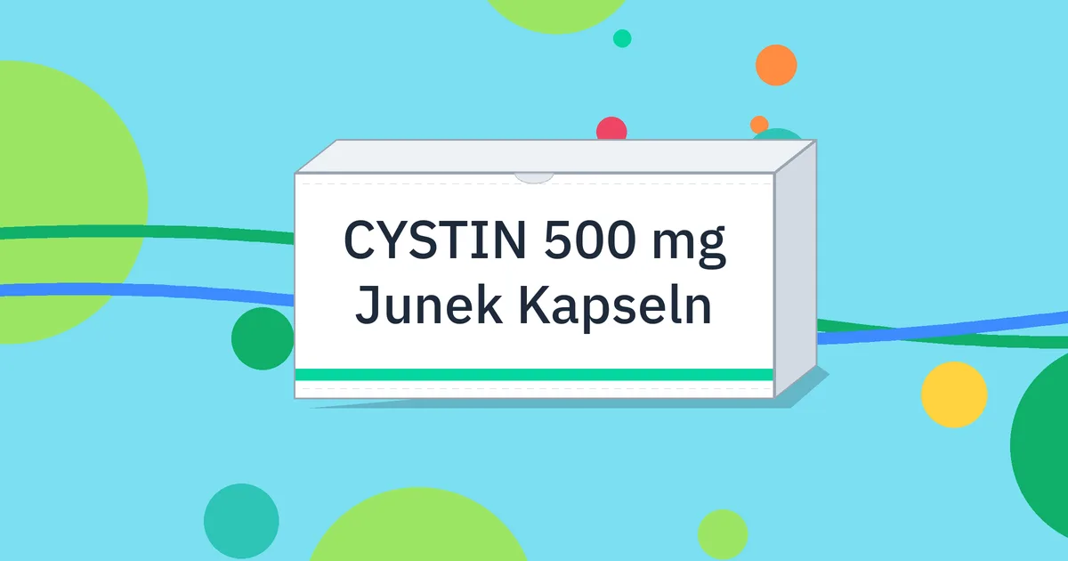 Symbolbild: Packung mit der Aufschrift CYSTIN 500 mg Junek Kapseln (PZN 00132517) – Verfügbarkeit und Bezug in Apotheken in Frankfurt am Main