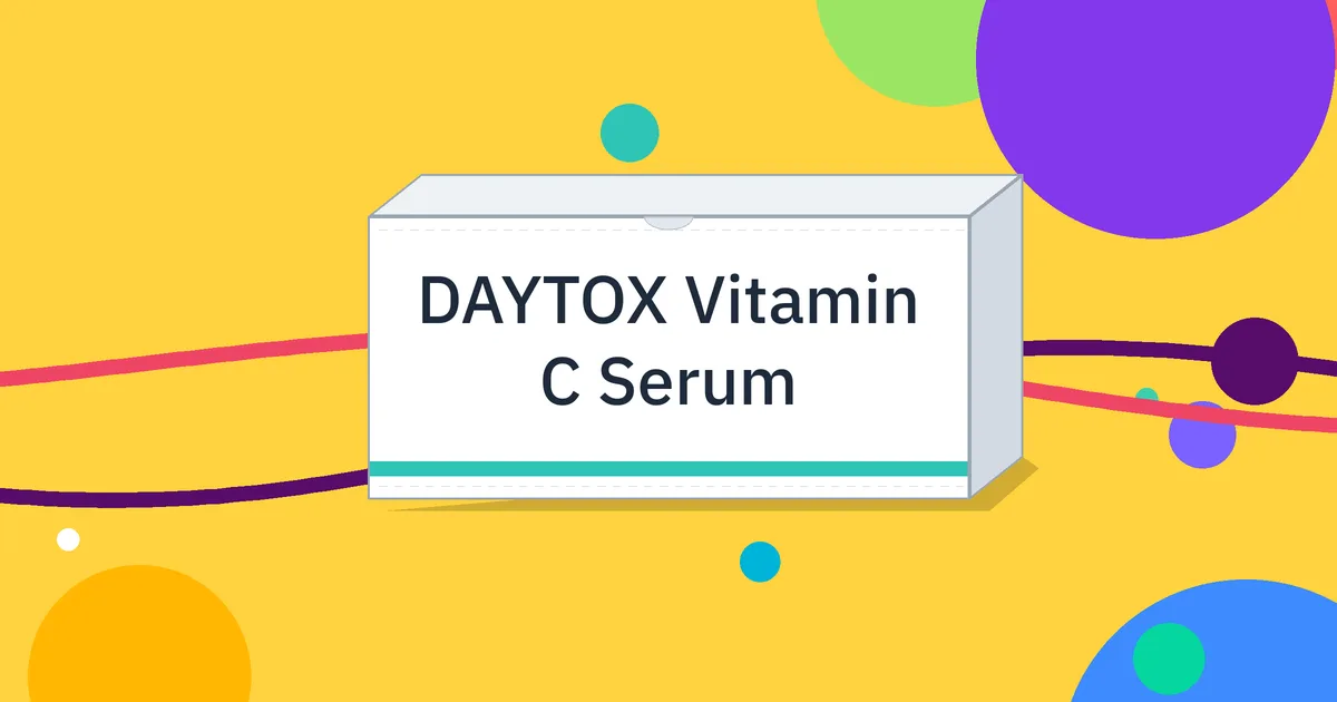 Symbolbild: Packung mit der Aufschrift DAYTOX Vitamin C Serum (PZN 16780626) – Verfügbarkeit und Bezug in Apotheken in Frankfurt am Main