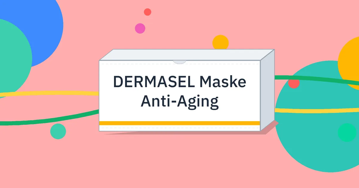 Symbolbild: Packung mit der Aufschrift DERMASEL Maske Anti-Aging (PZN 07387367) – Verfügbarkeit und Bezug in Apotheken in Frankfurt am Main