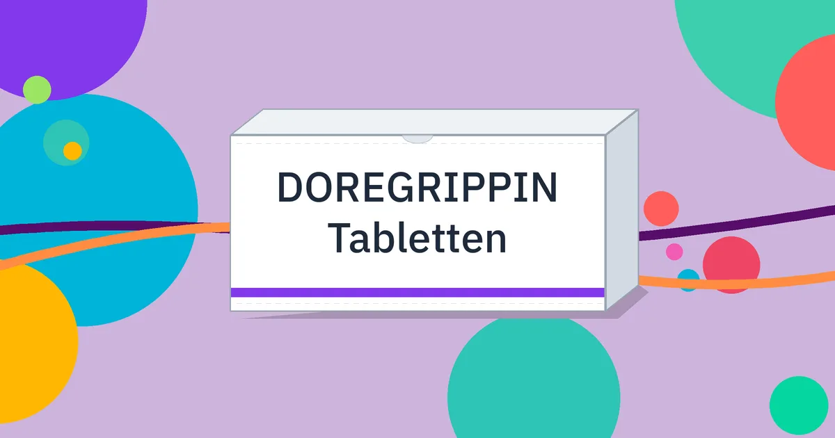 Symbolbild: Packung mit der Aufschrift DOREGRIPPIN Tabletten (PZN 04587812) – Verfügbarkeit und Bezug in Apotheken in Frankfurt am Main