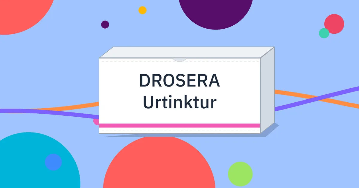 Symbolbild: Packung mit der Aufschrift DROSERA Urtinktur (PZN 02113754) – Verfügbarkeit und Bezug in Apotheken in Frankfurt am Main