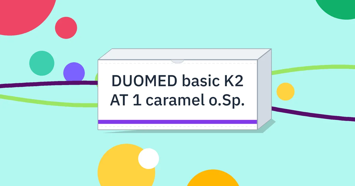 Symbolbild: Packung mit der Aufschrift DUOMED basic K2 AT 1 caramel o.Sp. (PZN 20905890) – Verfügbarkeit und Bezug in Apotheken in Frankfurt am Main
