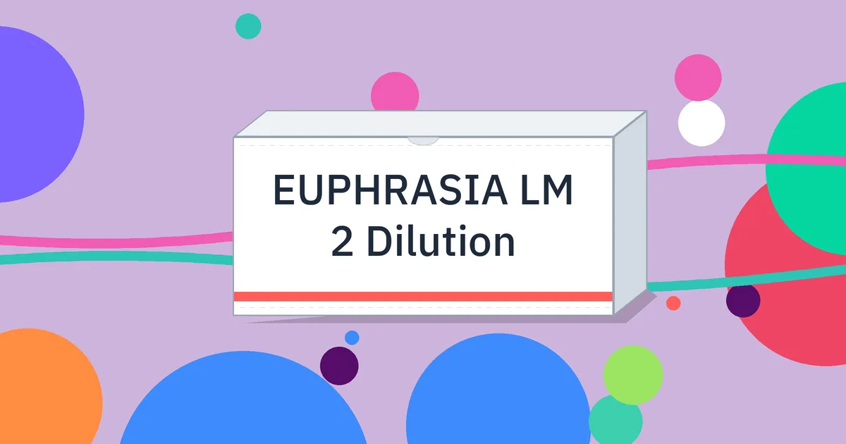 Symbolbild: Packung mit der Aufschrift EUPHRASIA LM 2 Dilution (PZN 12846541) – Verfügbarkeit und Bezug in Apotheken in Frankfurt am Main