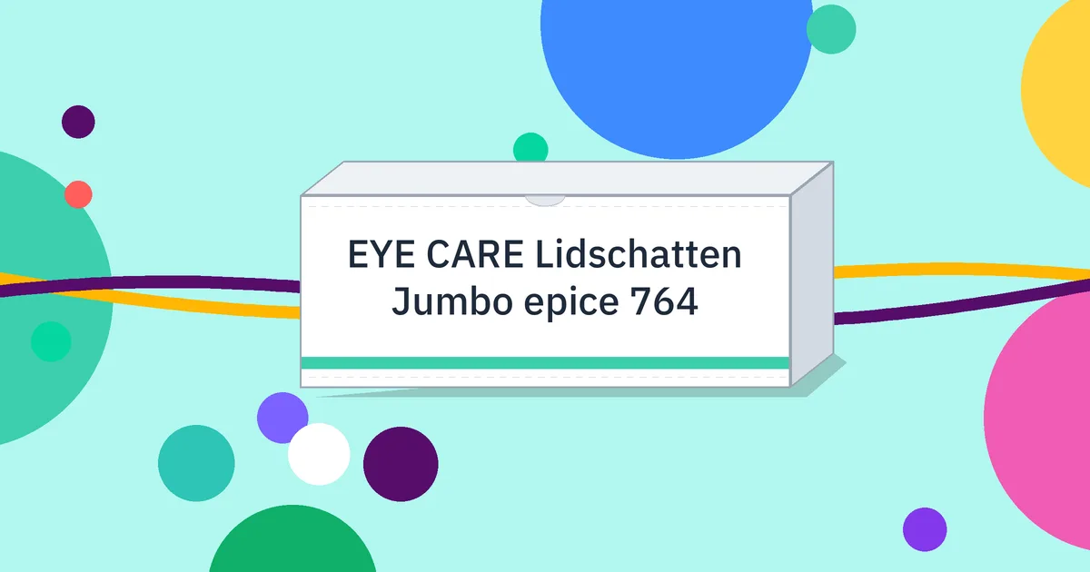 Symbolbild: Packung mit der Aufschrift EYE CARE Lidschatten Jumbo epice 764 (PZN 11058416) – Verfügbarkeit und Bezug in Apotheken in Frankfurt am Main