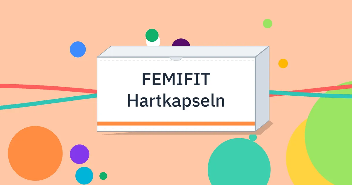 Symbolbild: Packung mit der Aufschrift FEMIFIT Hartkapseln (PZN 15785455) – Verfügbarkeit und Bezug in Apotheken in Frankfurt am Main