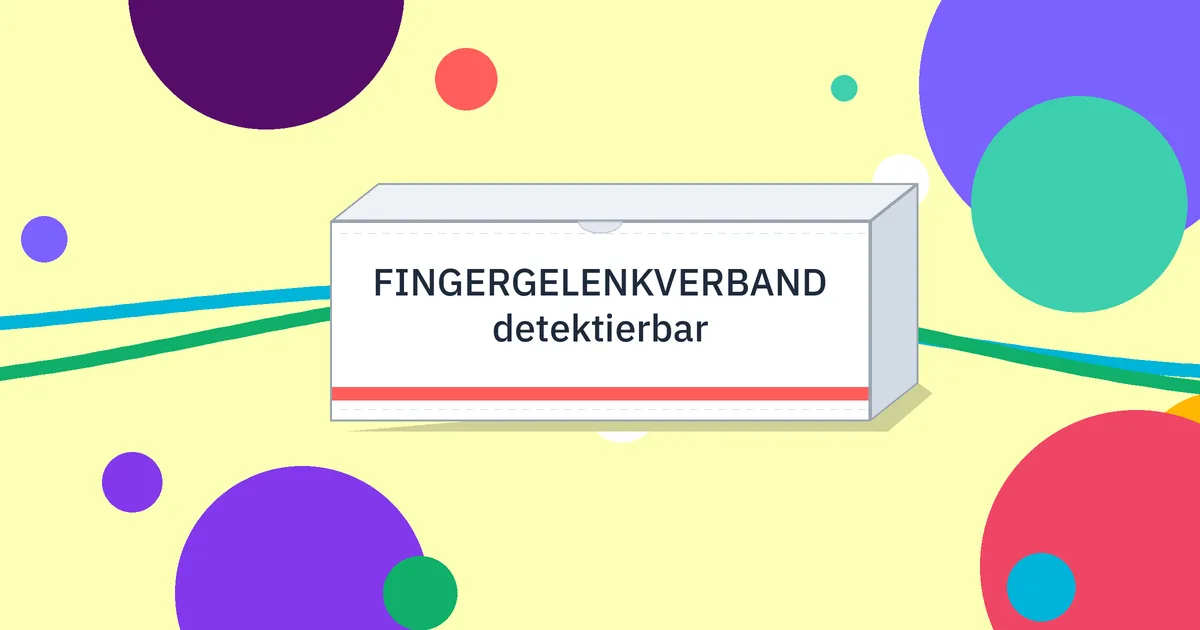 Symbolbild: Packung mit der Aufschrift FINGERGELENKVERBAND detektierbar (PZN 06094456) – Verfügbarkeit und Bezug in Apotheken in Frankfurt am Main