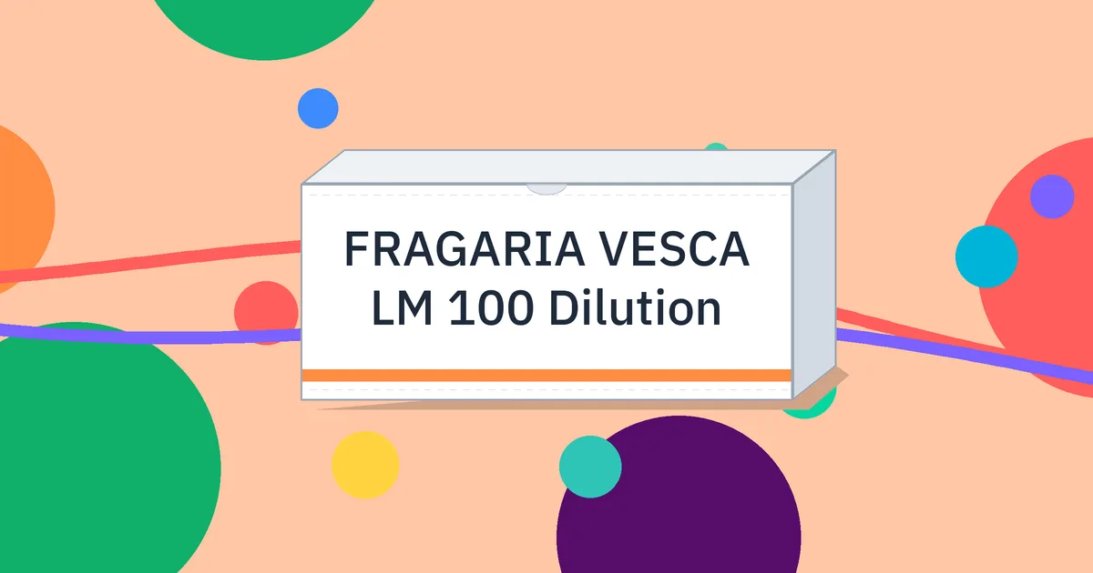 Symbolbild: Packung mit der Aufschrift FRAGARIA VESCA LM 100 Dilution (PZN 13490939) – Verfügbarkeit und Bezug in Apotheken in Frankfurt am Main