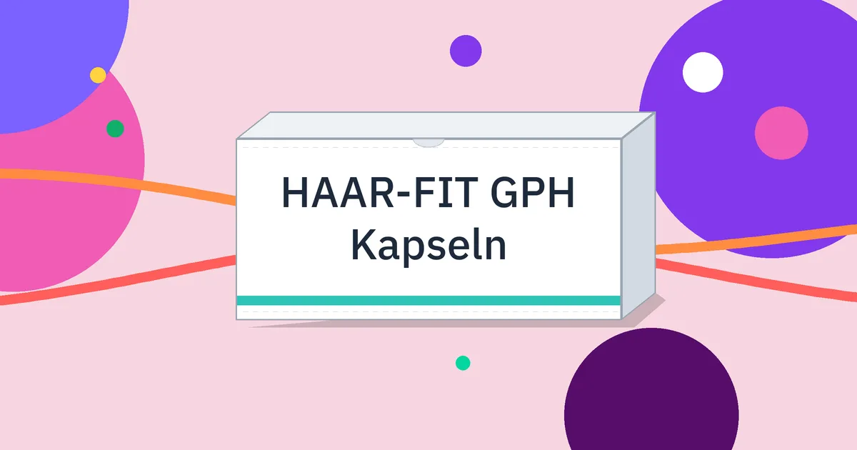 Symbolbild: Packung mit der Aufschrift HAAR-FIT GPH Kapseln (PZN 10017622) – Verfügbarkeit und Bezug in Apotheken in Frankfurt am Main