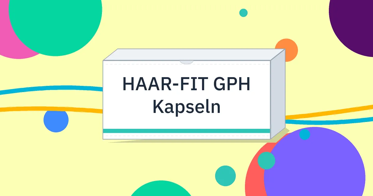 Symbolbild: Packung mit der Aufschrift HAAR-FIT GPH Kapseln (PZN 10017591) – Verfügbarkeit und Bezug in Apotheken in Frankfurt am Main