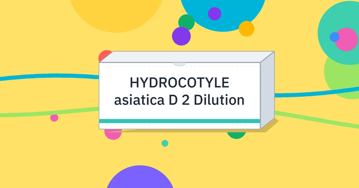 Symbolbild: Packung mit der Aufschrift HYDROCOTYLE asiatica D 2 Dilution (PZN 04220678) – Verfügbarkeit und Bezug in Apotheken in Frankfurt am Main