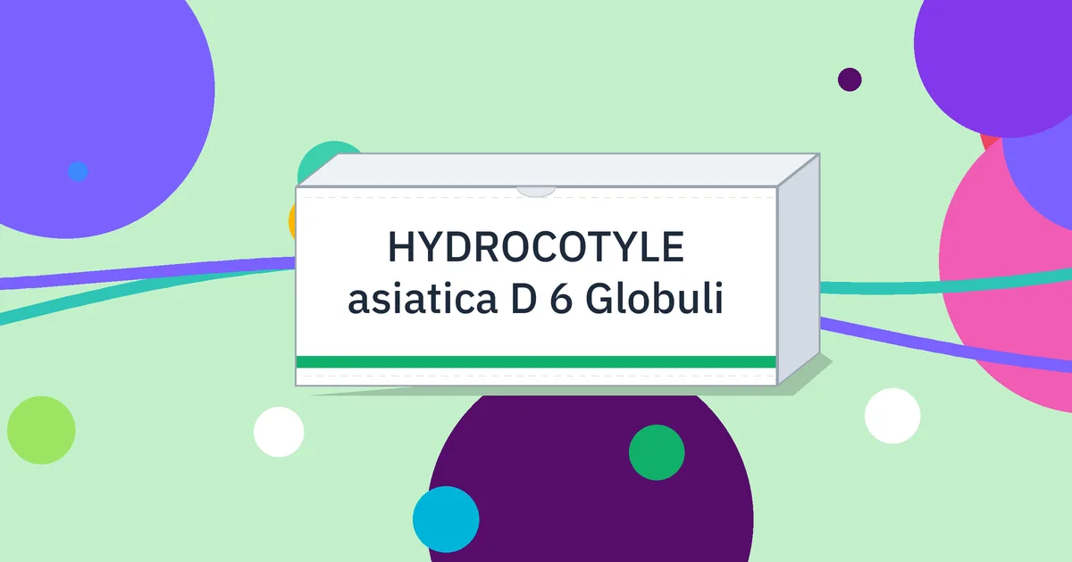 Symbolbild: Packung mit der Aufschrift HYDROCOTYLE asiatica D 6 Globuli (PZN 16695228) – Verfügbarkeit und Bezug in Apotheken in Frankfurt am Main