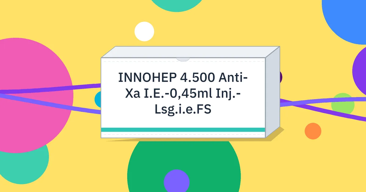 Symbolbild: Packung mit der Aufschrift INNOHEP 4.500 Anti-Xa I.E.-0,45ml Inj.-Lsg.i.e.FS (PZN 17531055) – Verfügbarkeit und Bezug in Apotheken in Frankfurt am Main