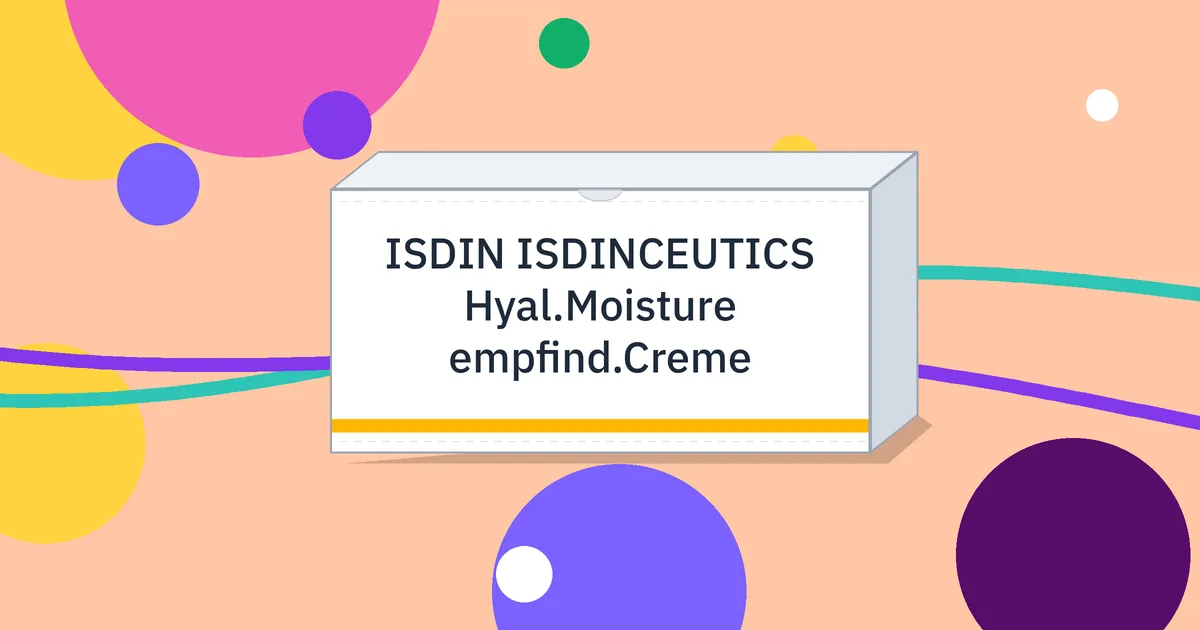 Symbolbild: Packung mit der Aufschrift ISDIN ISDINCEUTICS Hyal.Moisture empfind.Creme (PZN 17896006) – Verfügbarkeit und Bezug in Apotheken in Frankfurt am Main