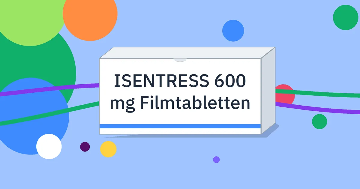 Symbolbild: Packung mit der Aufschrift ISENTRESS 600 mg Filmtabletten (PZN 19542318) – Verfügbarkeit und Bezug in Apotheken in Frankfurt am Main