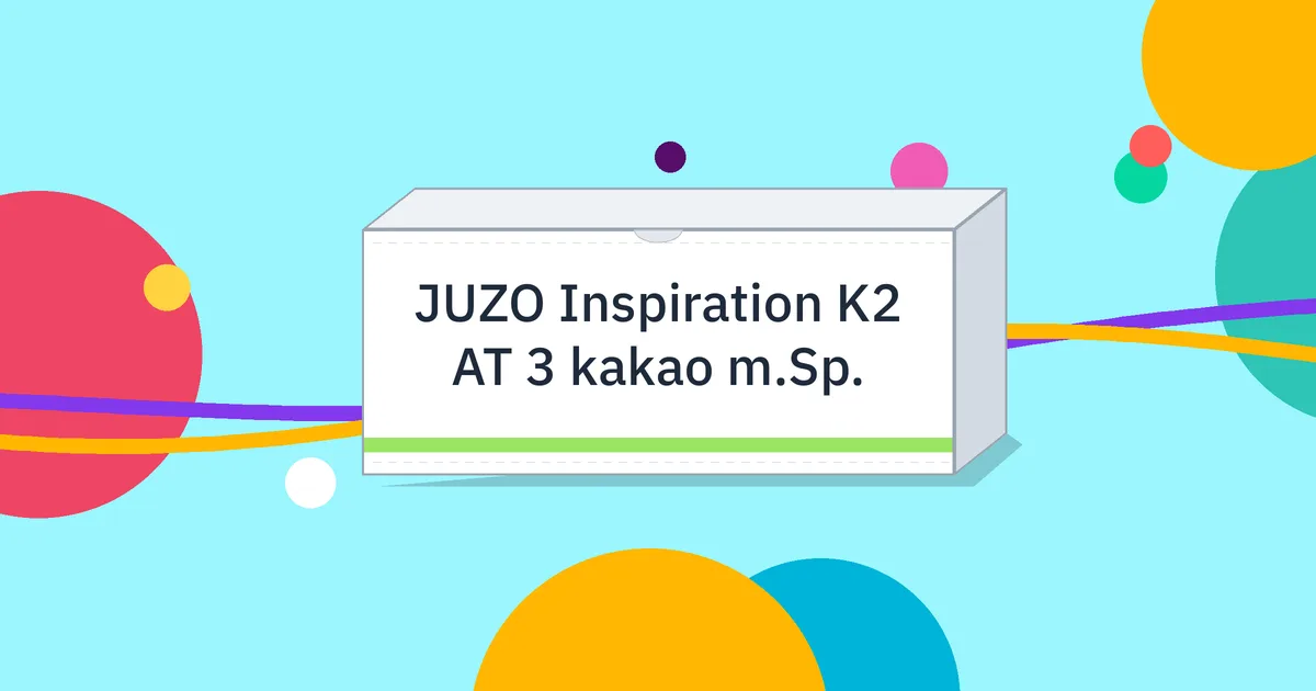 Symbolbild: Packung mit der Aufschrift JUZO Inspiration K2 AT 3 kakao m.Sp. (PZN 14926511) – Verfügbarkeit und Bezug in Apotheken in Frankfurt am Main