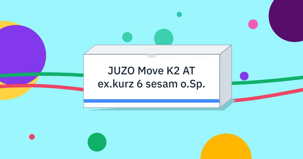 Symbolbild: Packung mit der Aufschrift JUZO Move K2 AT ex.kurz 6 sesam o.Sp. (PZN 20672339) – Verfügbarkeit und Bezug in Apotheken in Frankfurt am Main
