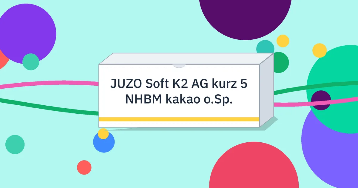 Symbolbild: Packung mit der Aufschrift JUZO Soft K2 AG kurz 5 NHBM kakao o.Sp. (PZN 14998427) – Verfügbarkeit und Bezug in Apotheken in Frankfurt am Main