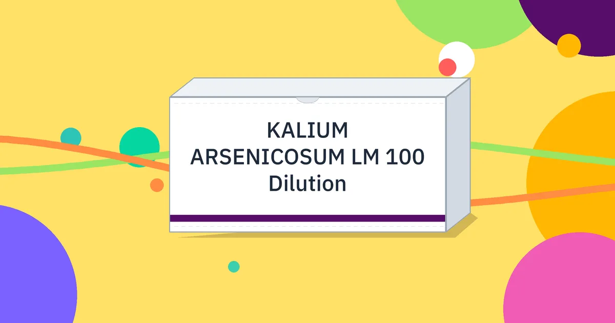 Symbolbild: Packung mit der Aufschrift KALIUM ARSENICOSUM LM 100 Dilution (PZN 12917301) – Verfügbarkeit und Bezug in Apotheken in Frankfurt am Main