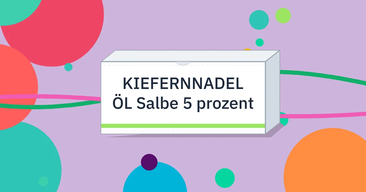 Symbolbild: Packung mit der Aufschrift KIEFERNNADEL ÖL Salbe 5 prozent (PZN 16572951) – Verfügbarkeit und Bezug in Apotheken in Frankfurt am Main