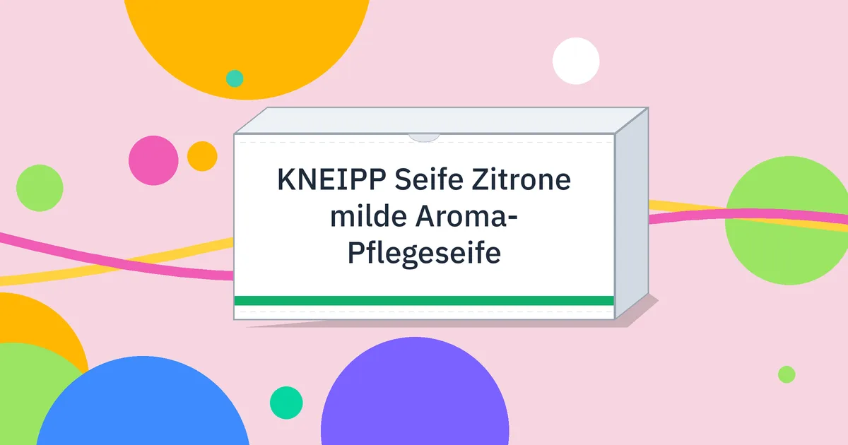 Symbolbild: Packung mit der Aufschrift KNEIPP Seife Zitrone milde Aroma-Pflegeseife (PZN 18738723) – Verfügbarkeit und Bezug in Apotheken in Frankfurt am Main