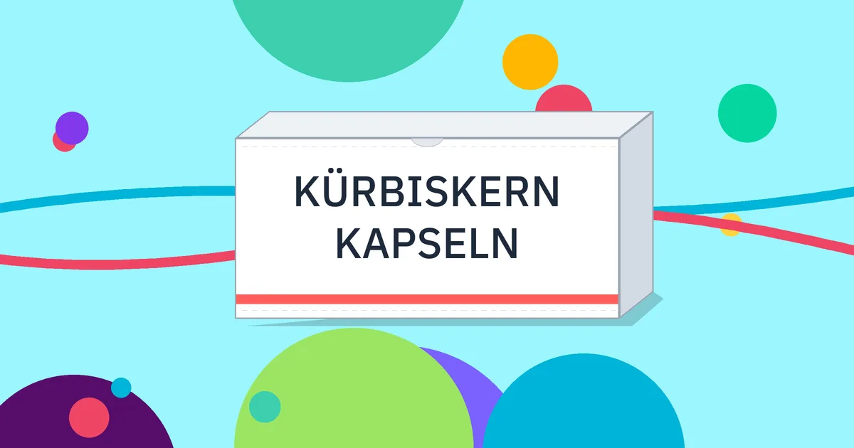 Symbolbild: Packung mit der Aufschrift KÜRBISKERN KAPSELN (PZN 02448437) – Verfügbarkeit und Bezug in Apotheken in Frankfurt am Main