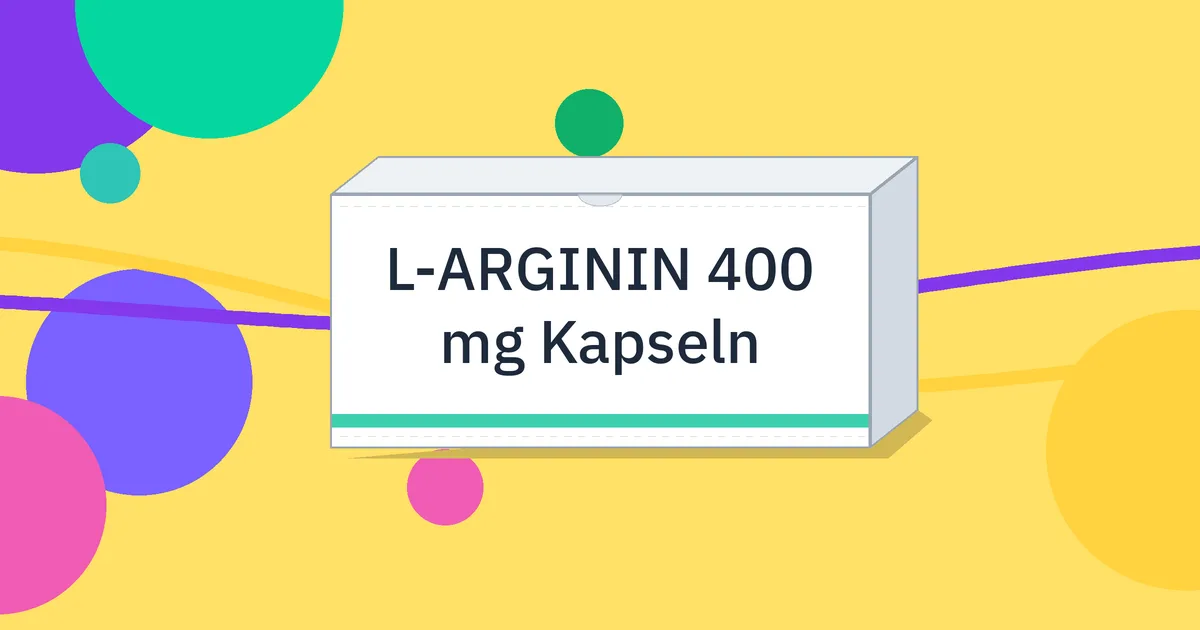 Symbolbild: Packung mit der Aufschrift L-ARGININ 400 mg Kapseln (PZN 00562991) – Verfügbarkeit und Bezug in Apotheken in Frankfurt am Main