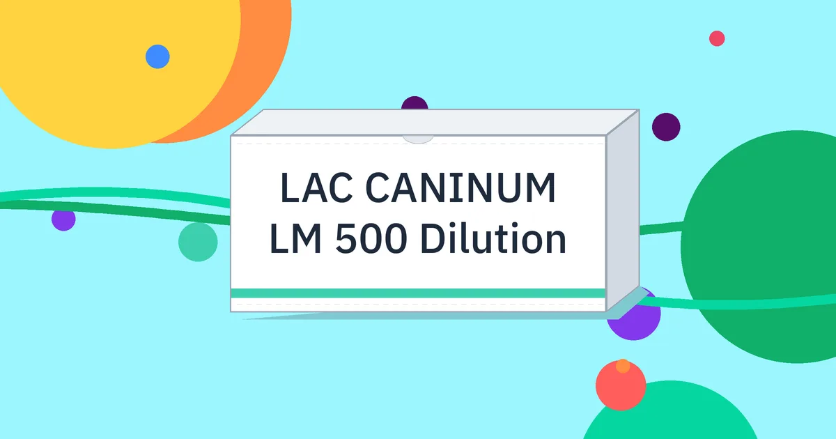 Symbolbild: Packung mit der Aufschrift LAC CANINUM LM 500 Dilution (PZN 13693772) – Verfügbarkeit und Bezug in Apotheken in Frankfurt am Main