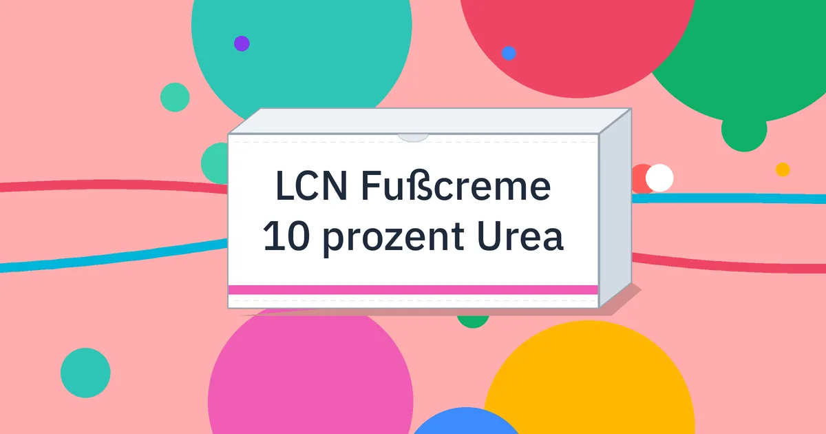 Symbolbild: Packung mit der Aufschrift LCN Fußcreme 10 prozent Urea (PZN 20197358) – Verfügbarkeit und Bezug in Apotheken in Frankfurt am Main